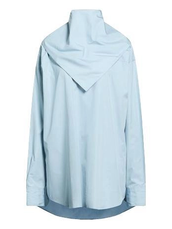 AMI Paris Cotton Poplin Oversized Shirt - Blue