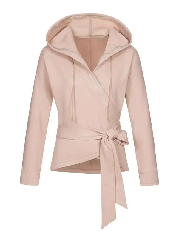 MARIANNA DÉRI Wrap Hoodie - Brown