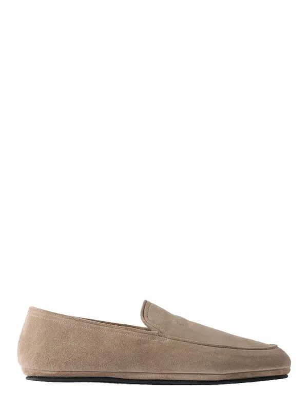 John Lobb Kingstone Suede Slippers - Neutrals