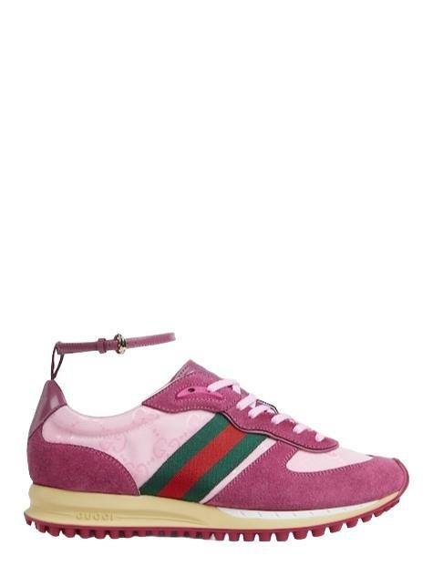Gucci Re-motion Sneaker With Web Detail - Pink