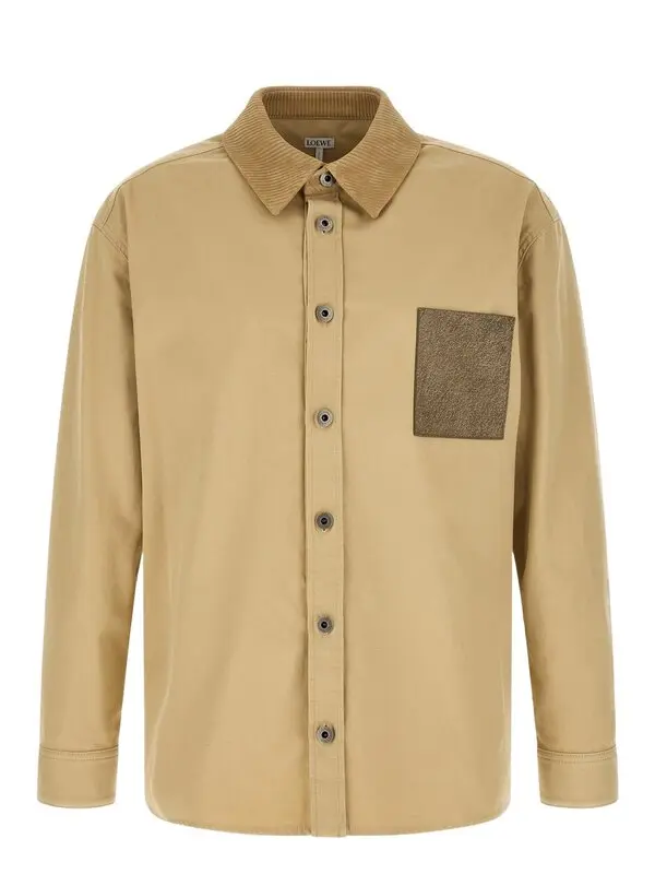 Loewe Contrast Patch Jacket - Light Brown