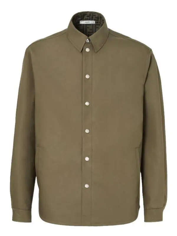 Fendi Mackintosh Fabric Blouson - Green