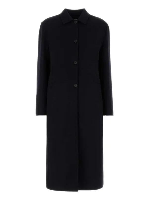 JIL SANDER Long-sleeved Coat - Black