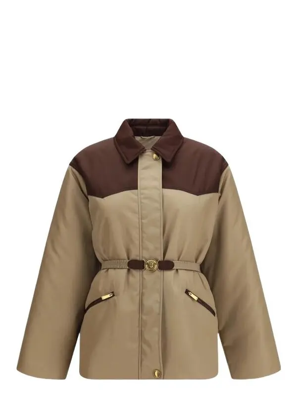 Versace Long-sleeved Belted Jacket - No