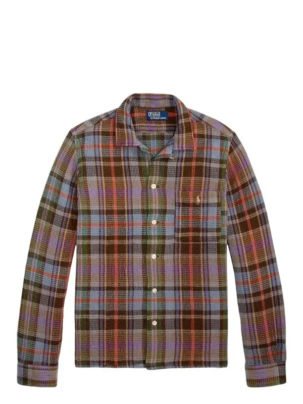 Polo Ralph Lauren Plaid Waffle Shirt - Multi-color