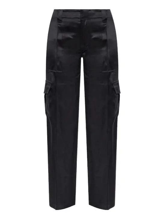 Phoebe Philo Belted Casual Pants - Black