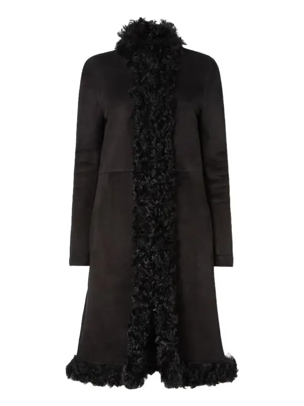 Fendi Merino Shearling Coat - Black