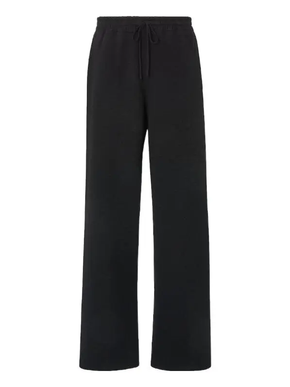 Fendi Ff Zucca Cashmere Trousers - Black