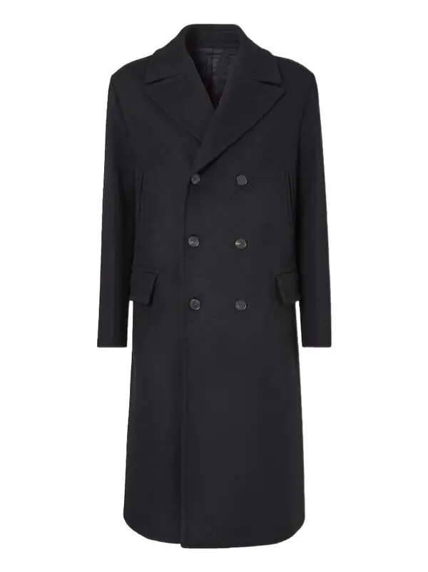 Fendi Wool And Angora Coat - Black