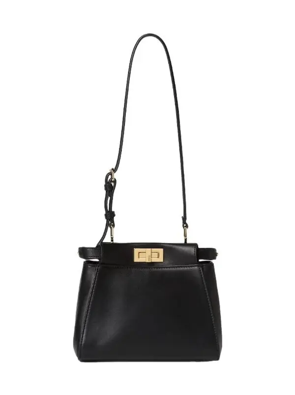 Fendi Peekaboo Xs Leather Bag - Black