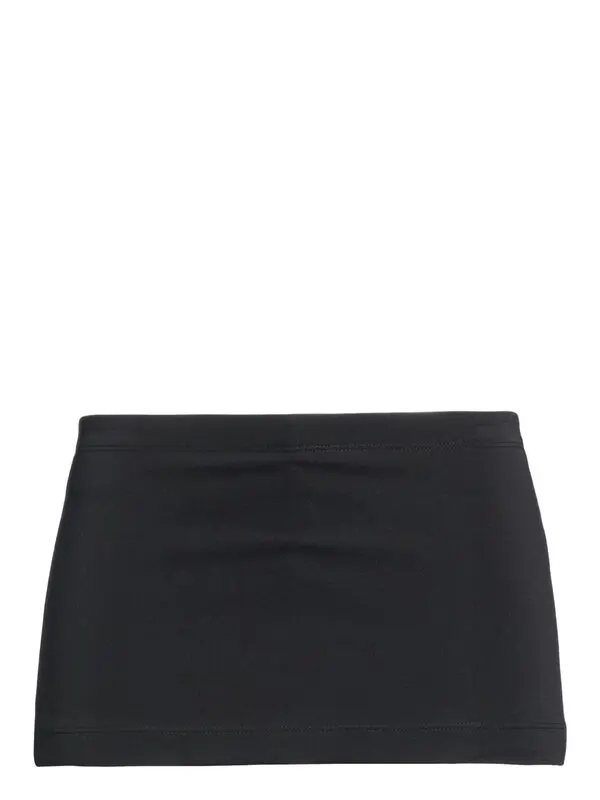 Balenciaga Basic Color Split Skirt - Black