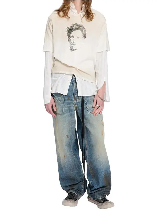 ANN DEMEULEMEESTER Lu Portrait T-shirt - No