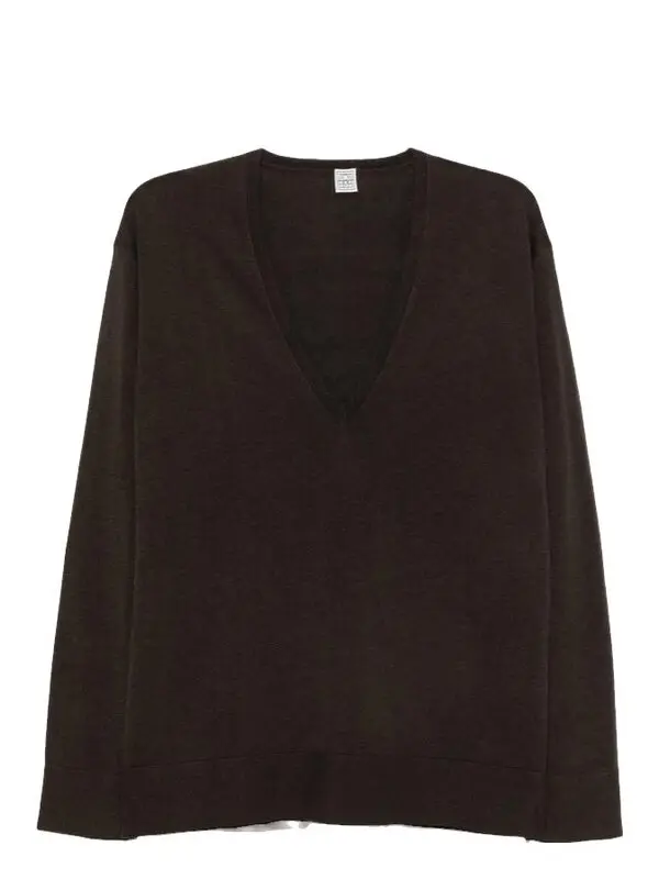 TOTEME V-neck Knit Top - No