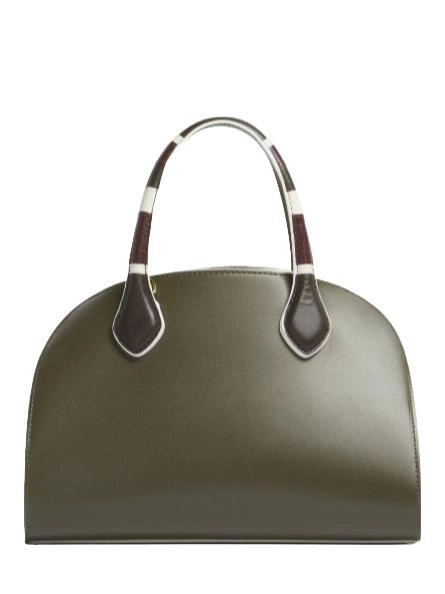 Marni Overlap Small Top Handle Tote Bag - Thyme