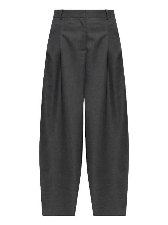 BY MALENE BIRGER High-waisted Wide-leg Trousers - Grey