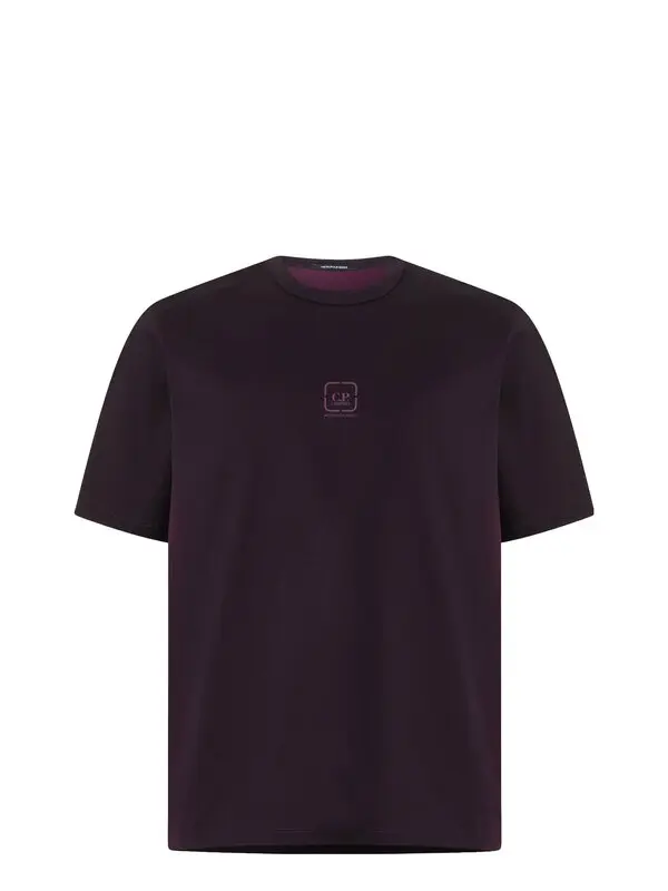 C.P. COMPANY Crewneck Short Sleeve Top - Black