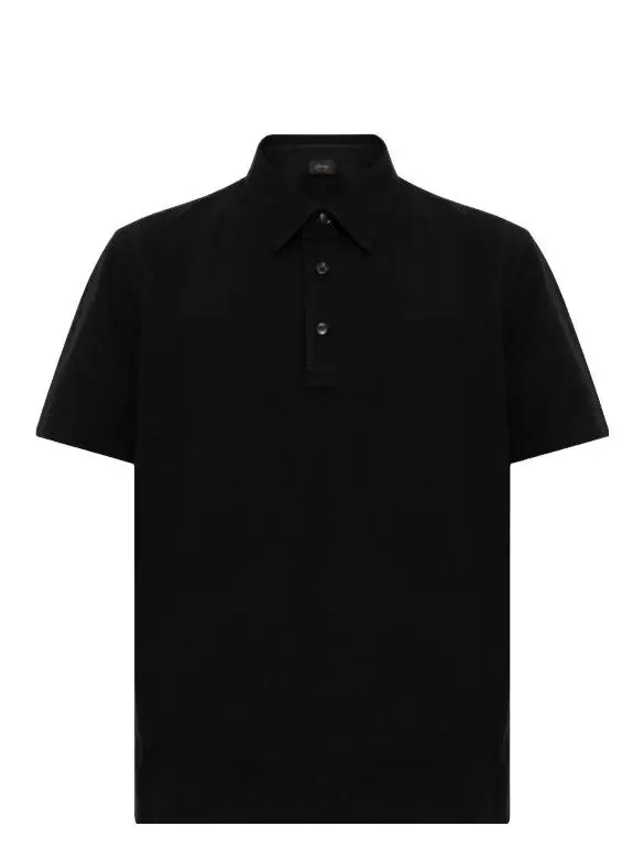 Brioni Short-sleeved Polo Shirt - Black
