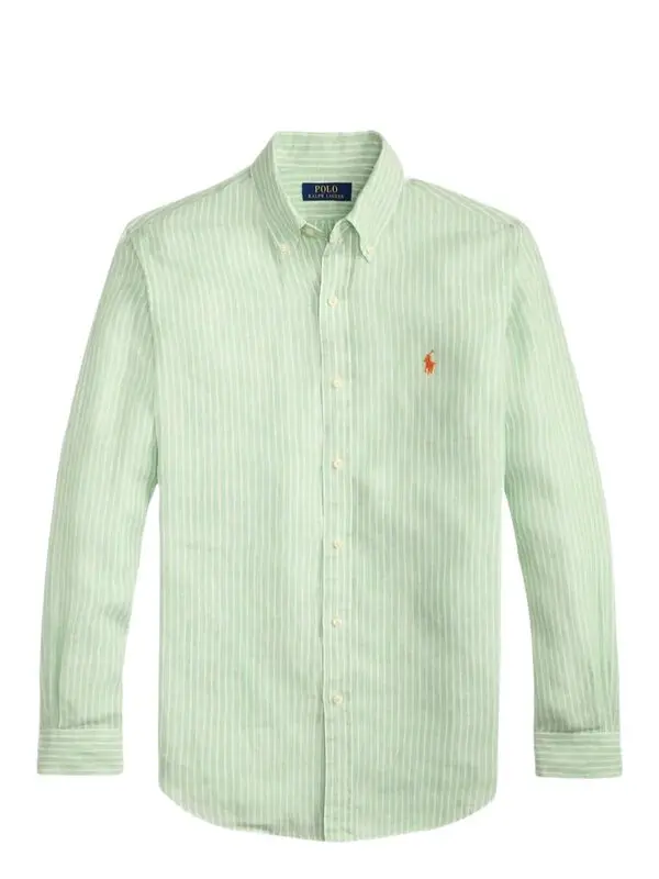 Polo Ralph Lauren Striped Button-down Shirt - Light Green