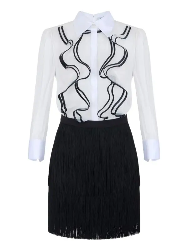 Elisabetta Franchi Pleated Shirt Dress - Multicolor