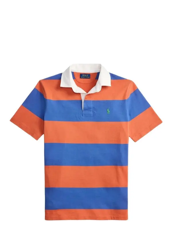 Polo Ralph Lauren Striped Rugby Polo Shirt - Orange