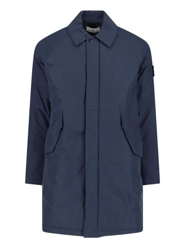 Stone Island Micro Reps Padded Coat - Blue