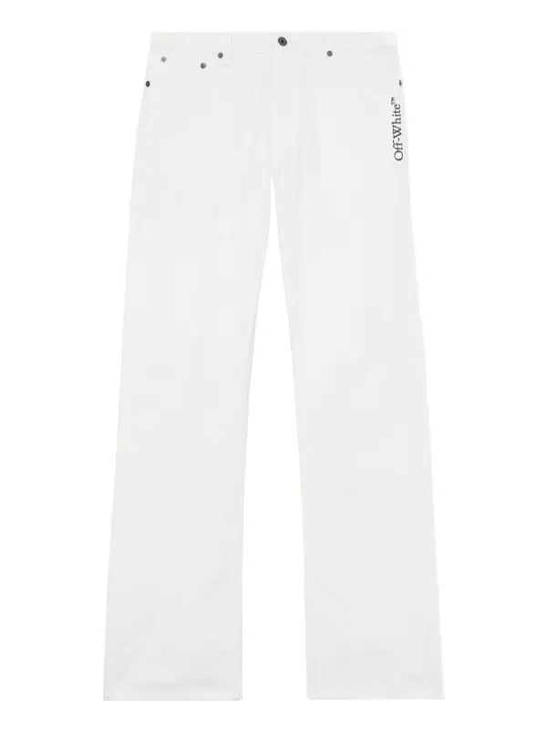 Off-White Half Arrow Slim Relaxed Trousers - White