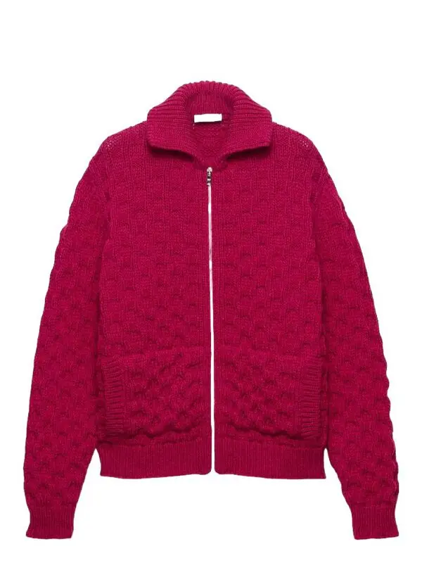 Prada Wool Cardigan - Of Raspberry