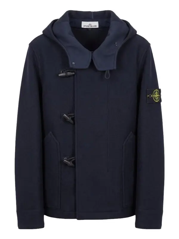 Stone Island Long Sleeve Hooded Jacket - Blue