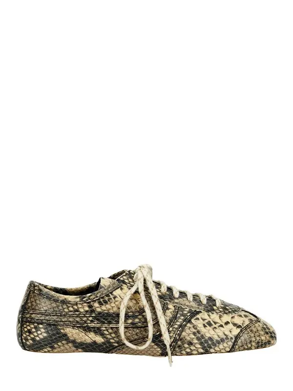 Dries Van Noten Leather Sneakers - Beige