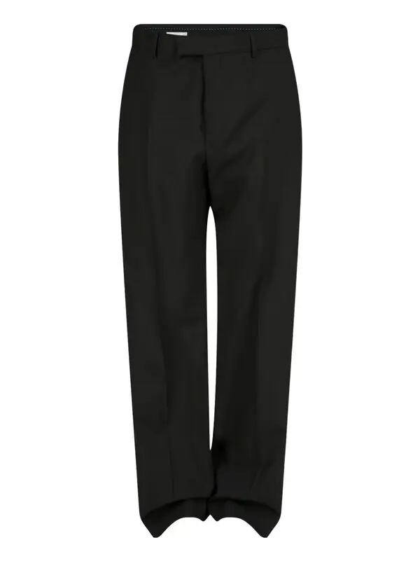 Dries Van Noten Straight-leg Wool Trousers - Black