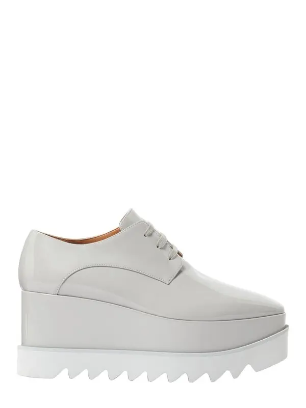 Stella McCartney Lace-up Platform Shoes - Light Gray