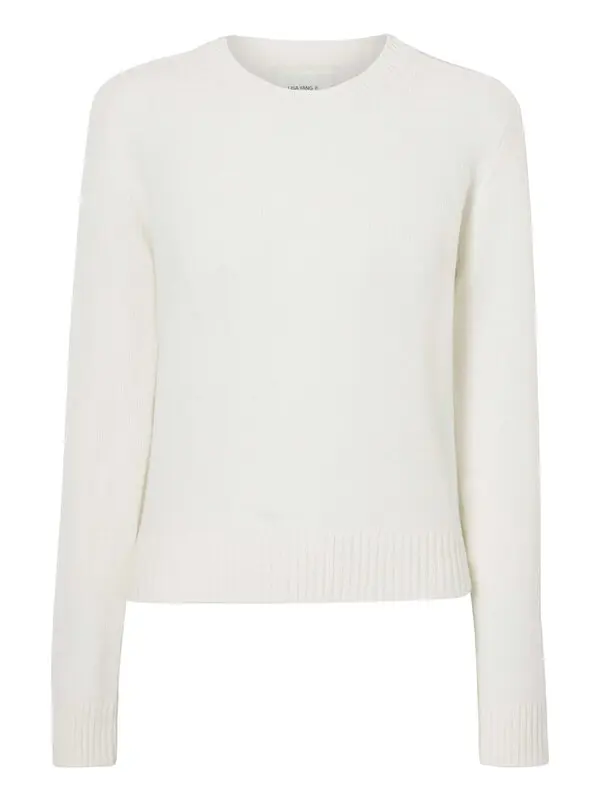 LISA YANG Cashmere Crew Neck Sweater - Cream