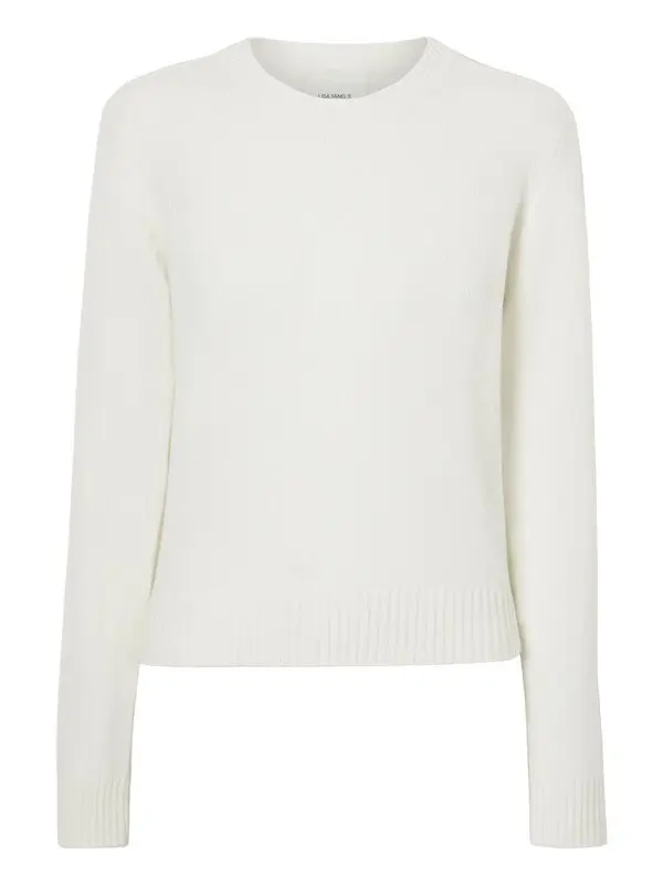 LISA YANG Cashmere Crew Neck Sweater - Neutrals