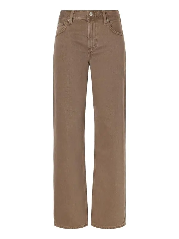 Citizens Of Humanity Lindz Mid-rise Straight-leg Jeans - Brown