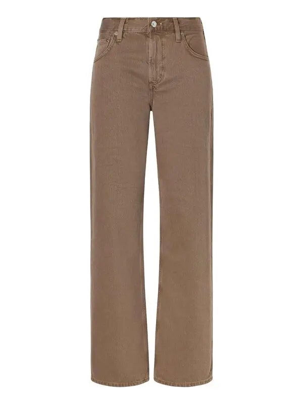 Citizens Of Humanity Lindz Mid-rise Straight-leg Jeans - Tan