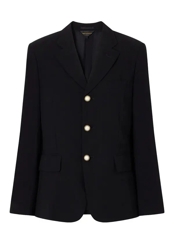 Comme Des Garçons Crepe Blazer - Black