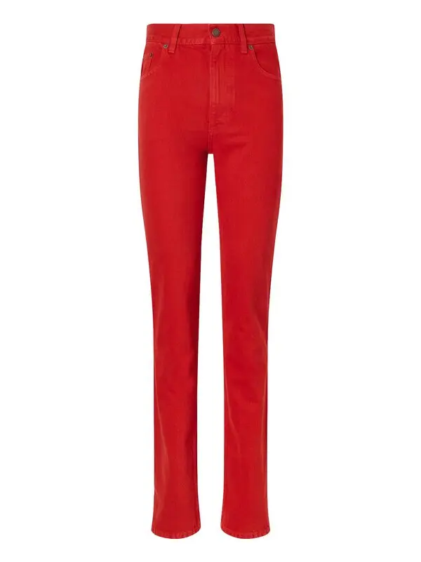 Chloé High-rise Skinny Jeans - Red