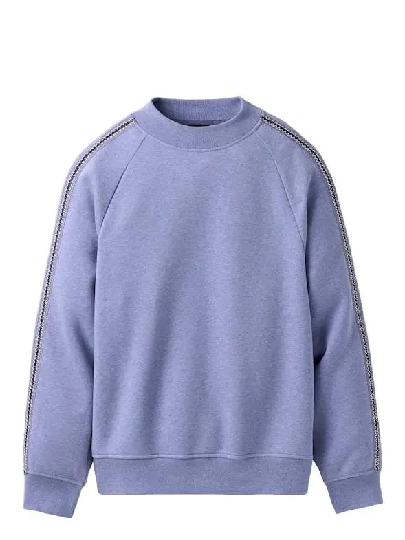 UGG Tasman Crewneck Cotton Blend Tops - Dusted Iris Heather