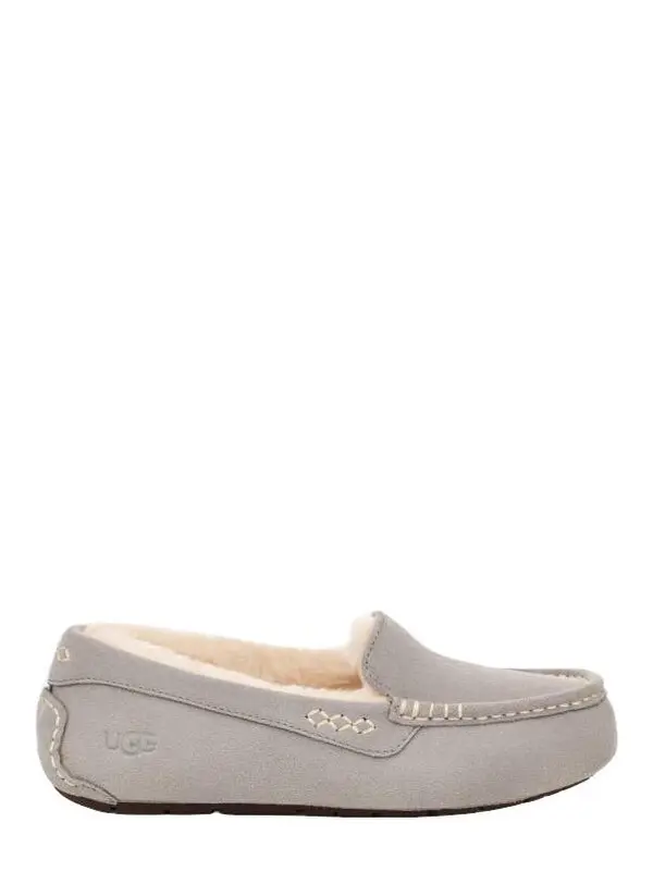UGG Ansley Suede Sheepskin Slipper - Grey/