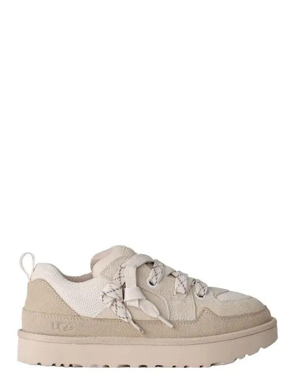 UGG Lo Lowmel Suede And Recycled Materials Lace-up Sneakers - Jasmine