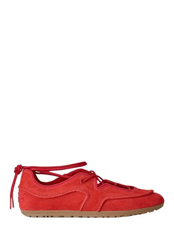 UGG Sheepskin Quill Ballet Sneaker - Red Pepper