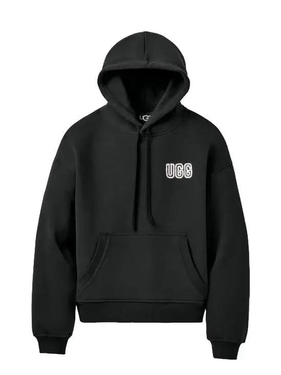UGG Logo Appliqué Cotton Blend Hoodie - Black
