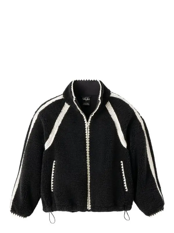 UGG Nikia Crochet Fleece Jacket - Black
