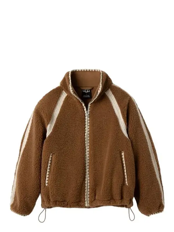 UGG Nikia Crochet Fleece Jacket - Chestnut