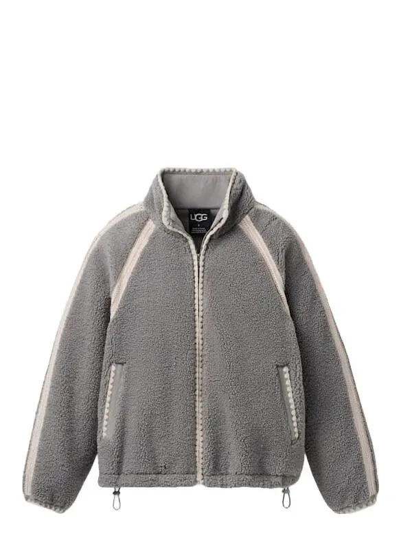 UGG Nikia Crochet Fleece Jacket - Cobble