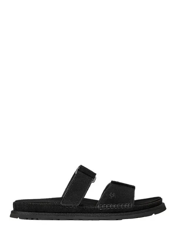 UGG Golden Gaze Suede Slide Sandals - Black