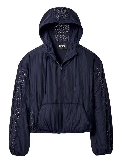 UGG Chiara Full-zip Hooded Jacket - Navy