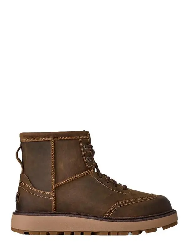 UGG Idyllwild Lace Up Leather Boots - Oak