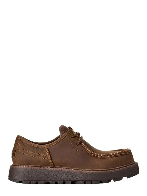 UGG Loften Lace-up Leather Shoes - Oak