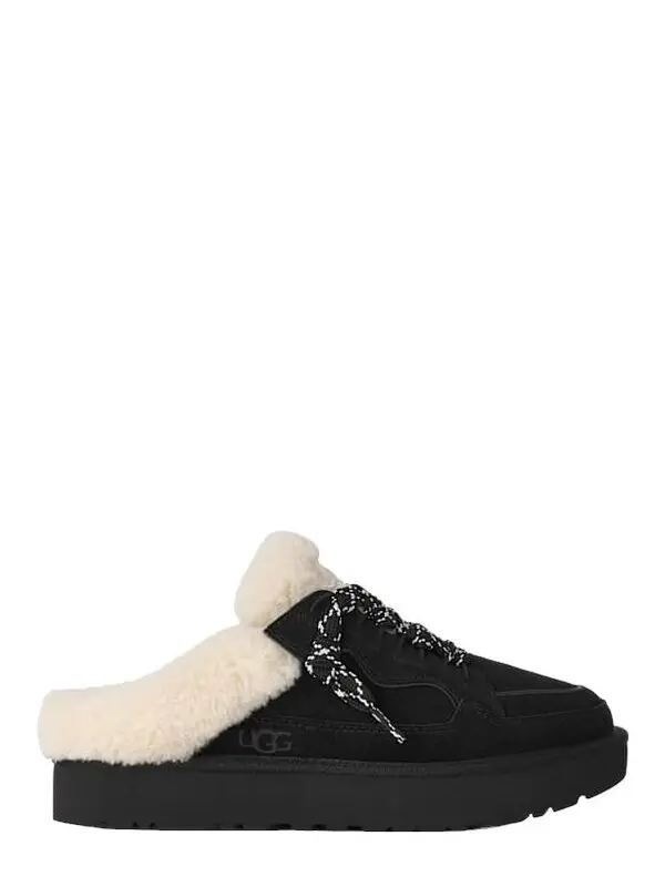 UGG Lowmel Mule Sheepskin Shoes - Black